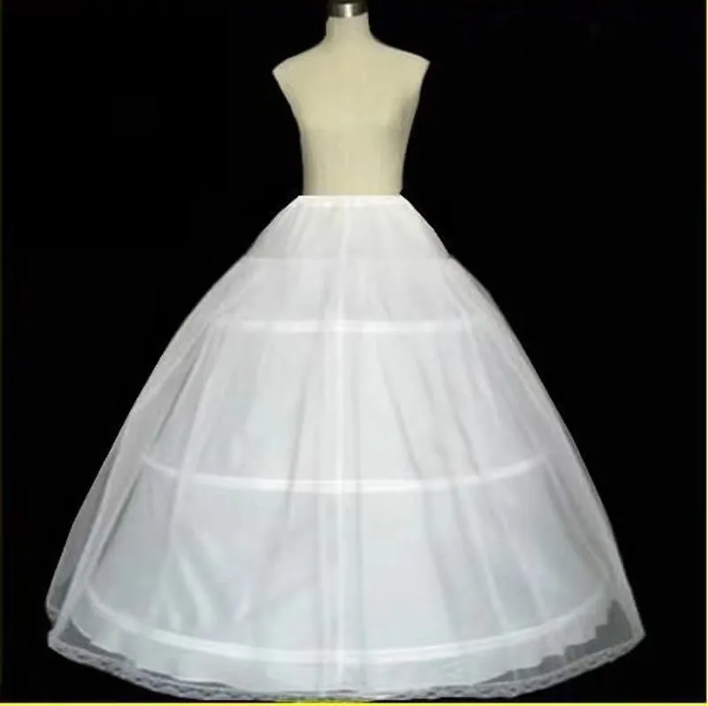 White 3 HOOP Quinceanera Petticoat Crinoline For Bridal Crinoline A ...