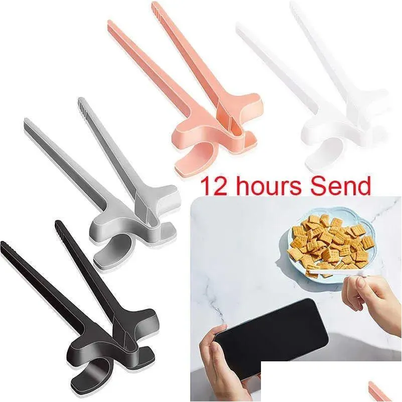 Finger Game Player Chopstick Holder: Fun Snacking, Learning, And Drop ...