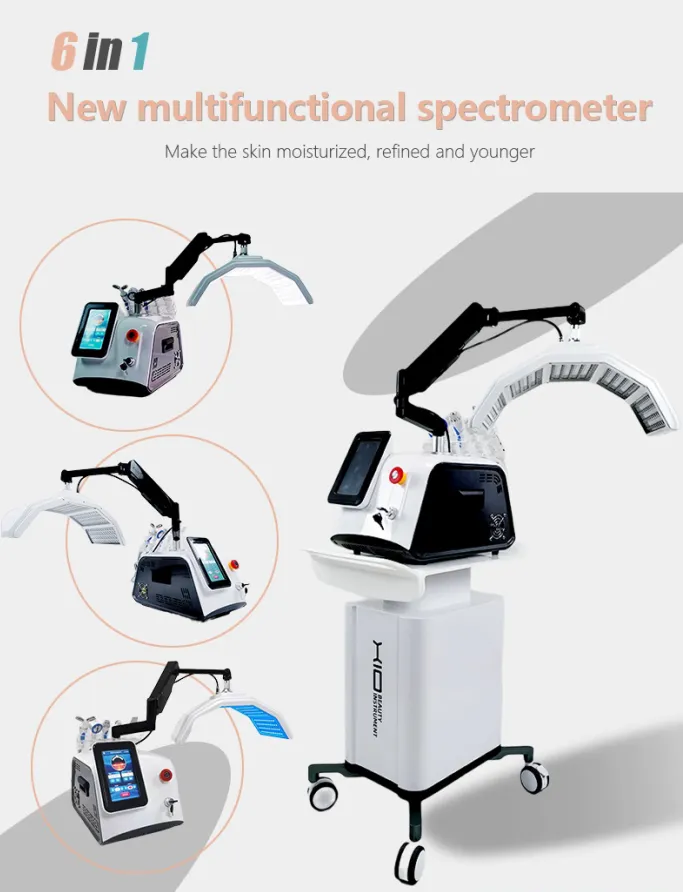 Portable 6 In 1 Skin Laser Treatment Machine For Skin Rejuvenation ...