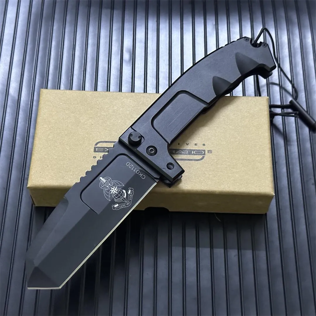 E Ratio RAO Heavy Duty Folding Knife With 4.37 Black N690 Drop Point ...