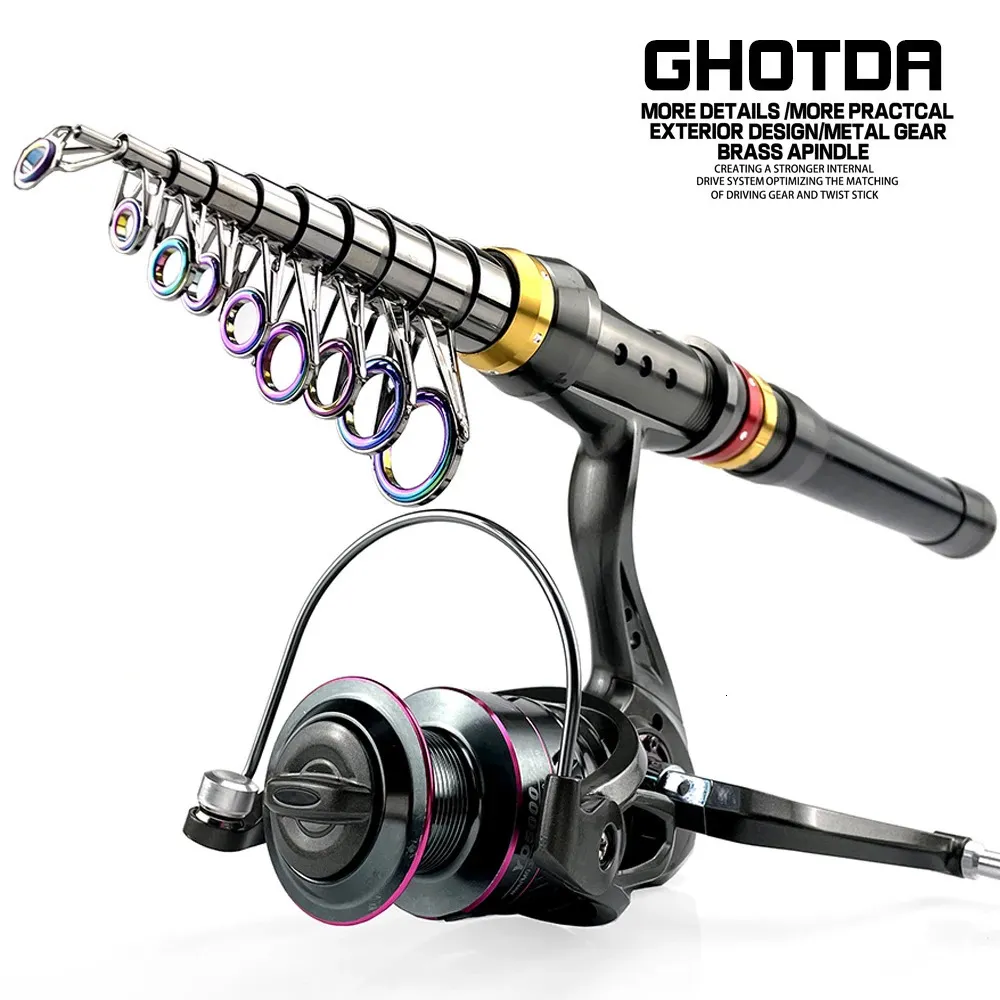 DHgate.com:Boat Fishing Rods Gda Superhard Telescoping Carbon Rod and ...