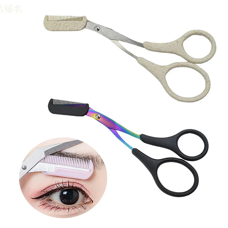 DHgate.com:Stainless Steel Eyebrow Trimmer Scissors with Comb, Beauty ...