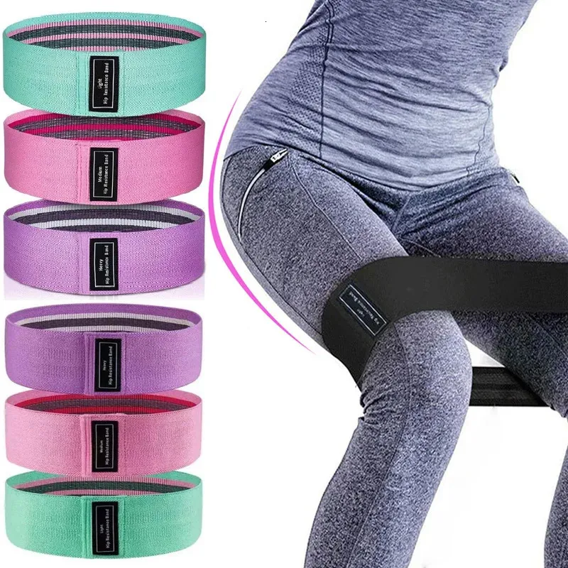 Resistance Bands Set, Nonslip Rubber Hip Glute Booty Bands for Legs and ...