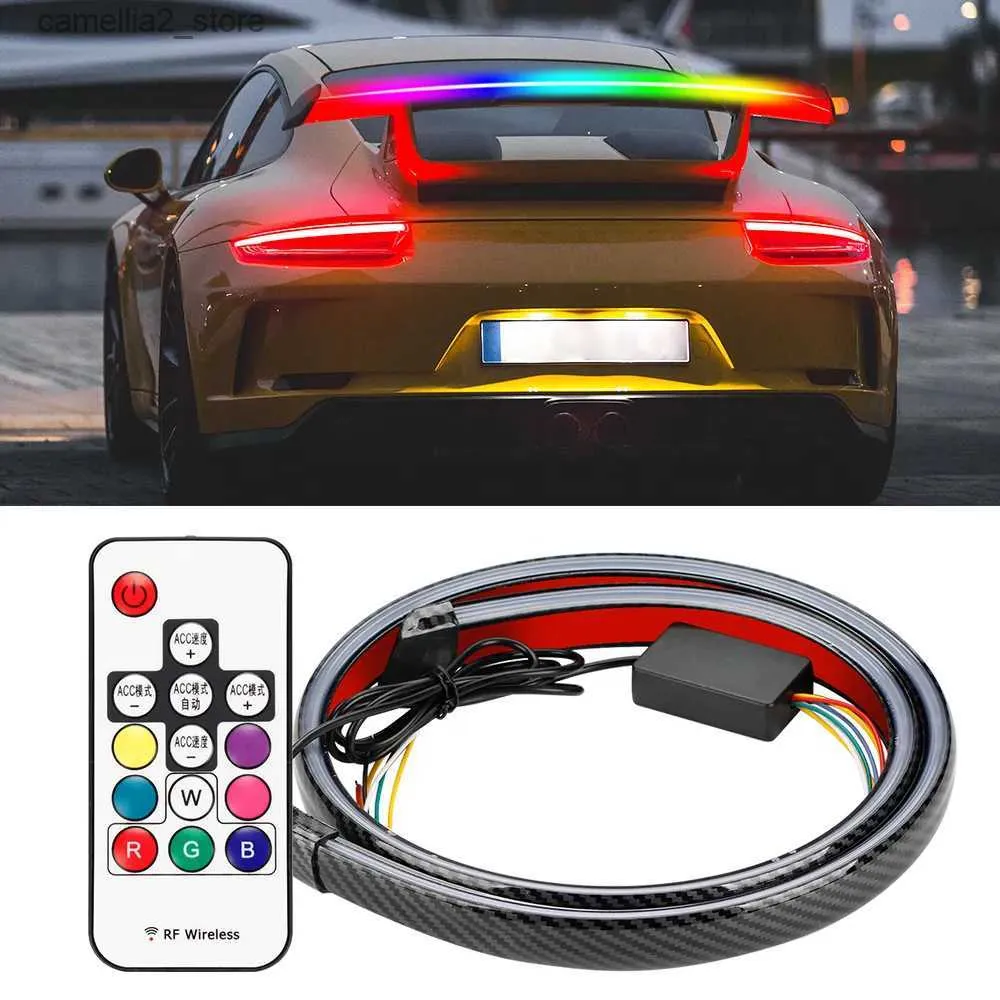 Car Tail Lights Universal Car LED Rear Spoiler Light RGB Truck Tail ...