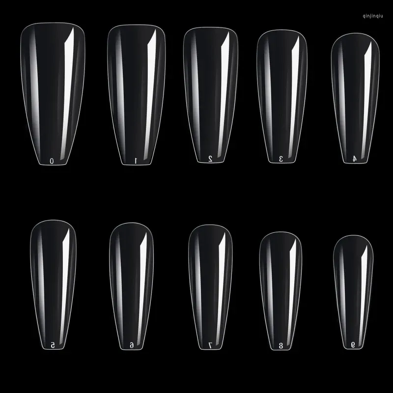 DHgate.com:French Style Acrylic False Nails, Full Cover Tips Manicures ...