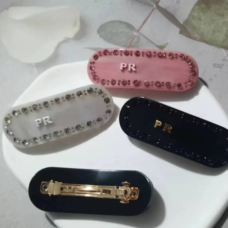 Rhinestone Letter Hair Clip Crystal Accented Barrettes For Women, Fun ...