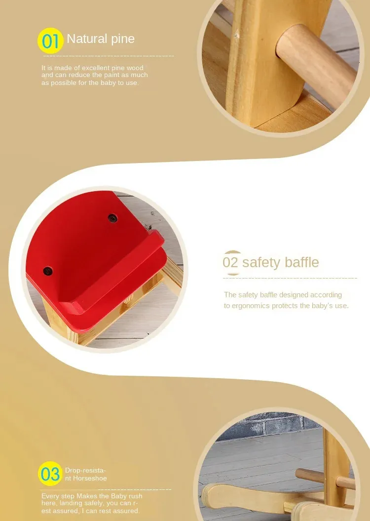 Solid Wood Trojan Childs Wooden Rocking Chair For Kids Perfect Baby ...