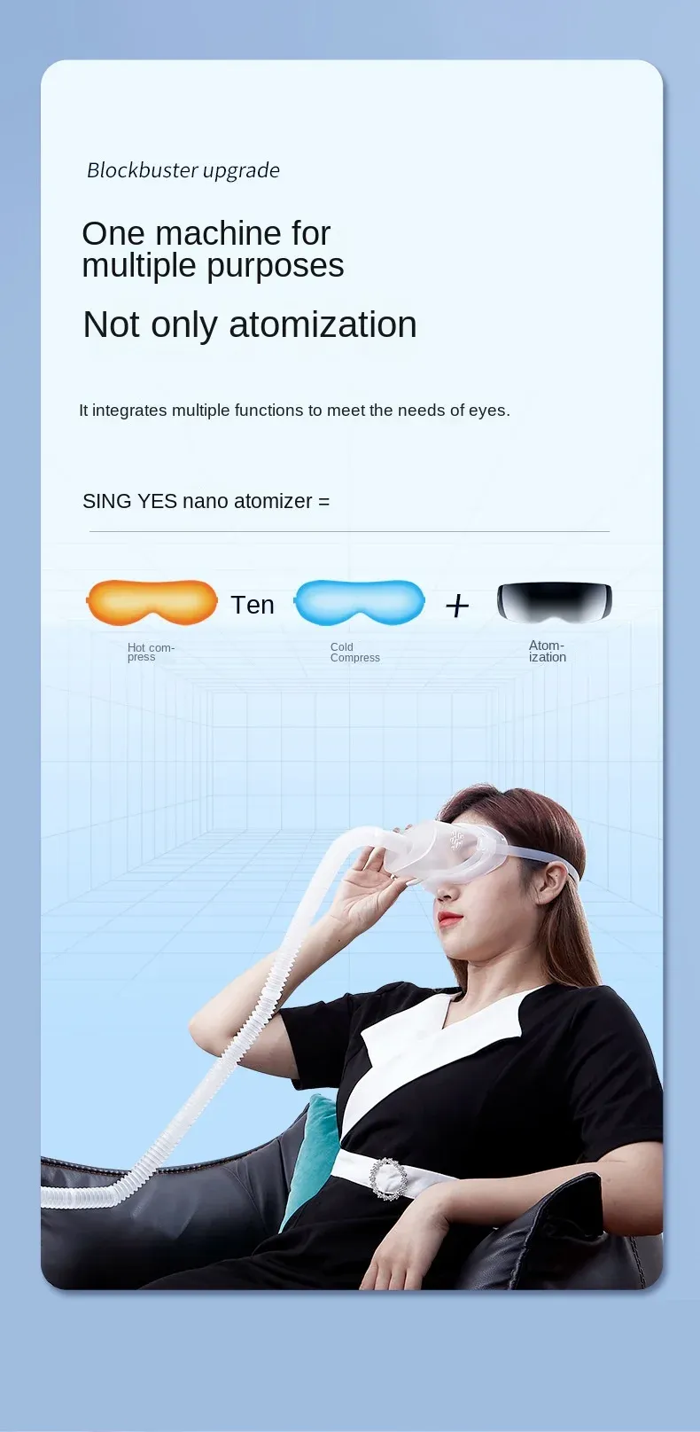 Intelligent Eye Steamer Spa Eye Cold/Hot Mist Atomizer For Home Beauty ...