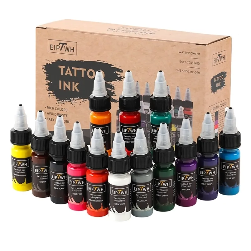 DHgate.com:Permanent Makeup Tattoo Ink - 15ml 14 Color Pigments Kit ...