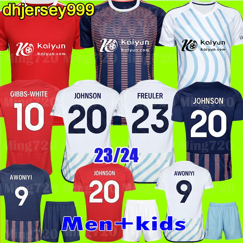 Nottingham Forests 23 24 Soccer Jersey GRABBAN Johnson Surridge 2023 ...