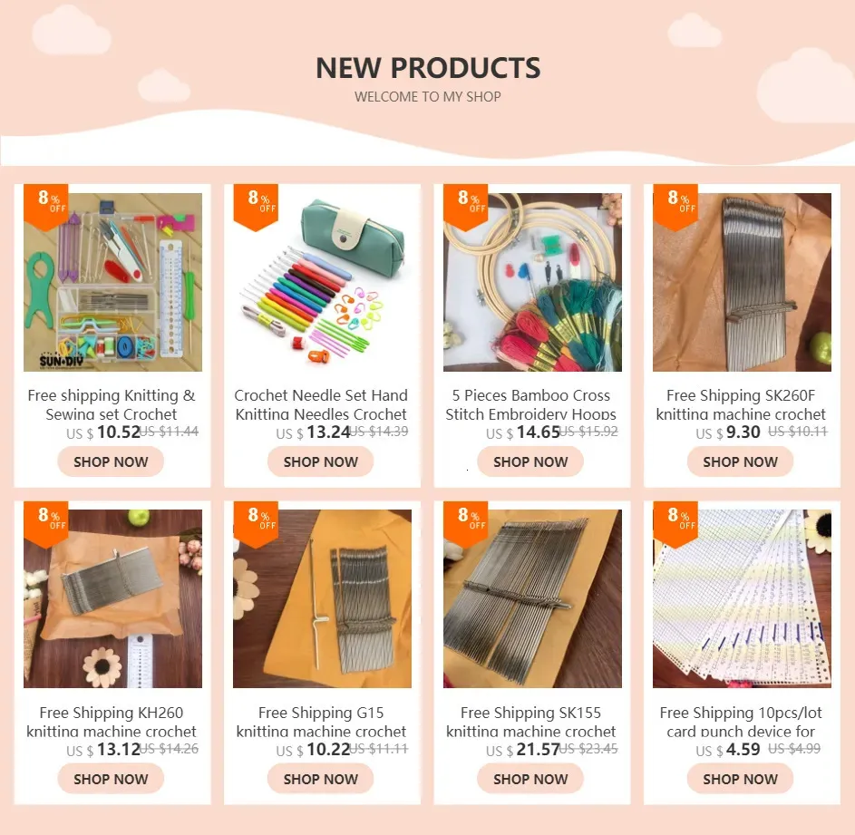 DHgate.com:Crochet Hook Needles for Knitting Machine, 50Pcs 137cm Long ...