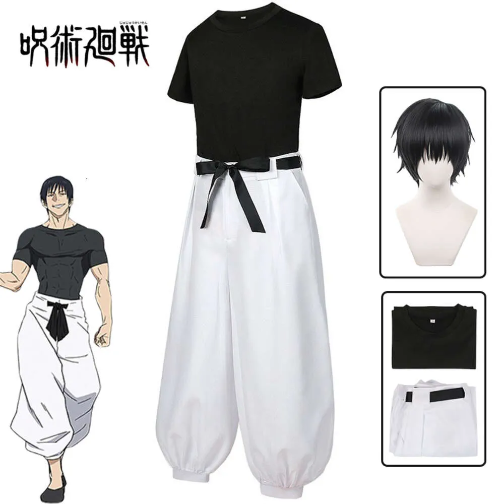 Jujutsu Kaisen Fushiguro Toji Costume Wig Parrucca Adulti Unisex A ...