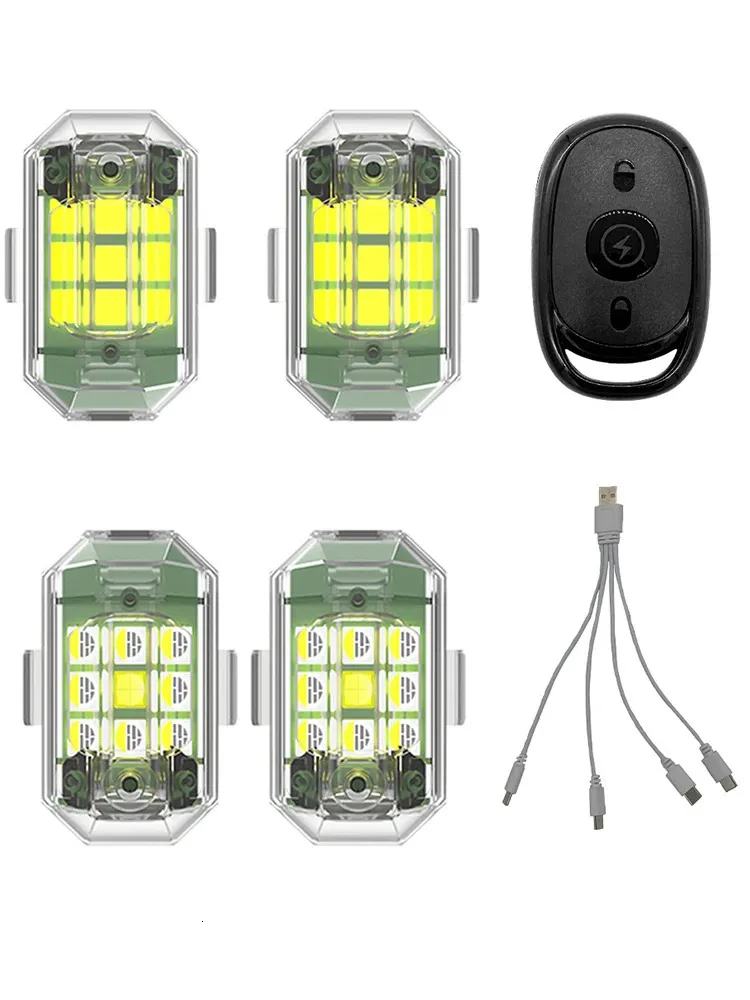 LED Strobe Light With Remote Control Motorcycle, Car, Bike, Scooter ...