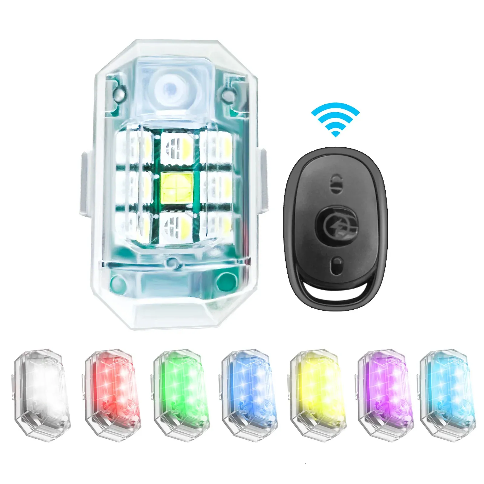 LED Strobe Light With Remote Control Motorcycle, Car, Bike, Scooter ...
