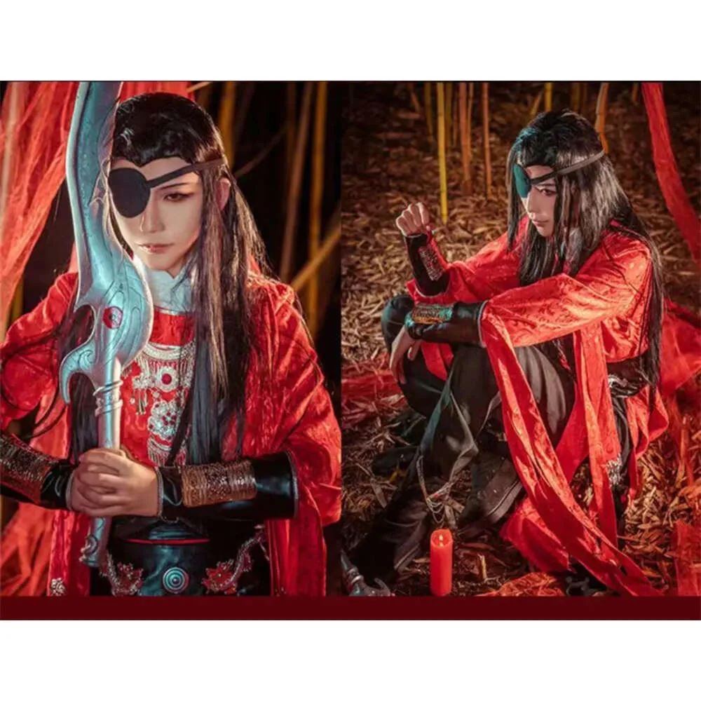 Hua Cheng Cosplay Costume Afghani Pathani Suit With Tian Guan Ci Fu ...