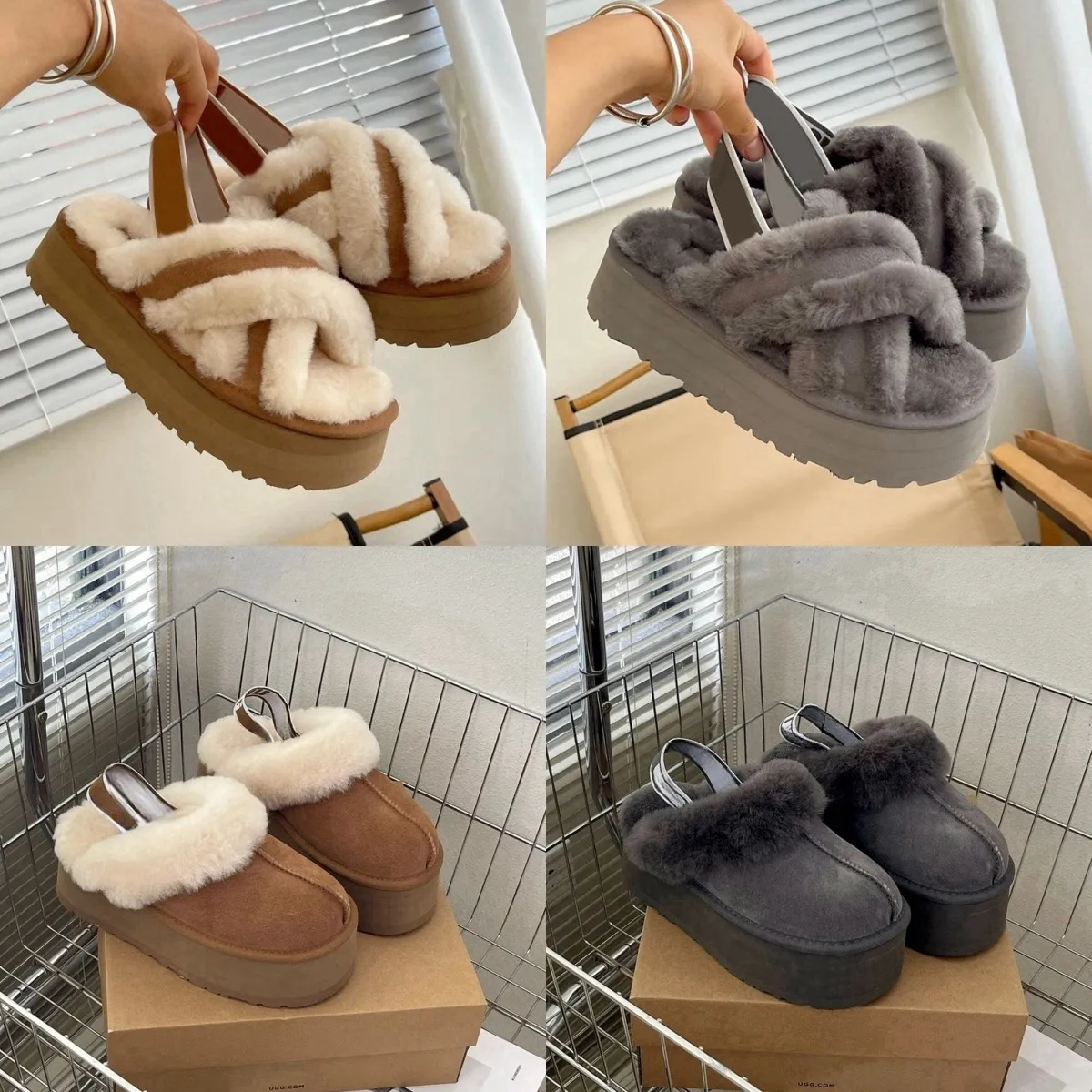 T Tasman Ankle Boots Tazz Plush Snow Lace Slippers With Plushed Wool ...