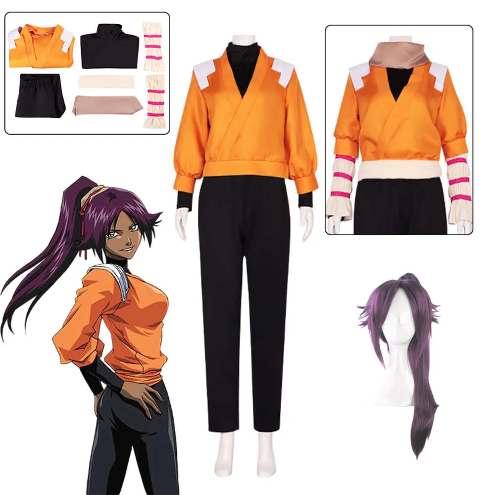BLEACH Shihouin And Yoruichi Cosplay Costume Set 2 Styles For Halloween ...