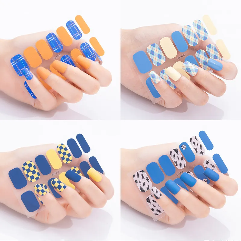 DHgate.com:140 Sheets Solid Color Nail Wraps for Women, Self Adhesive ...