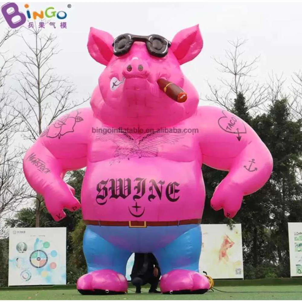 Custom 5-Meter Giant Inflatable Pig Character Replica for Decoration ...