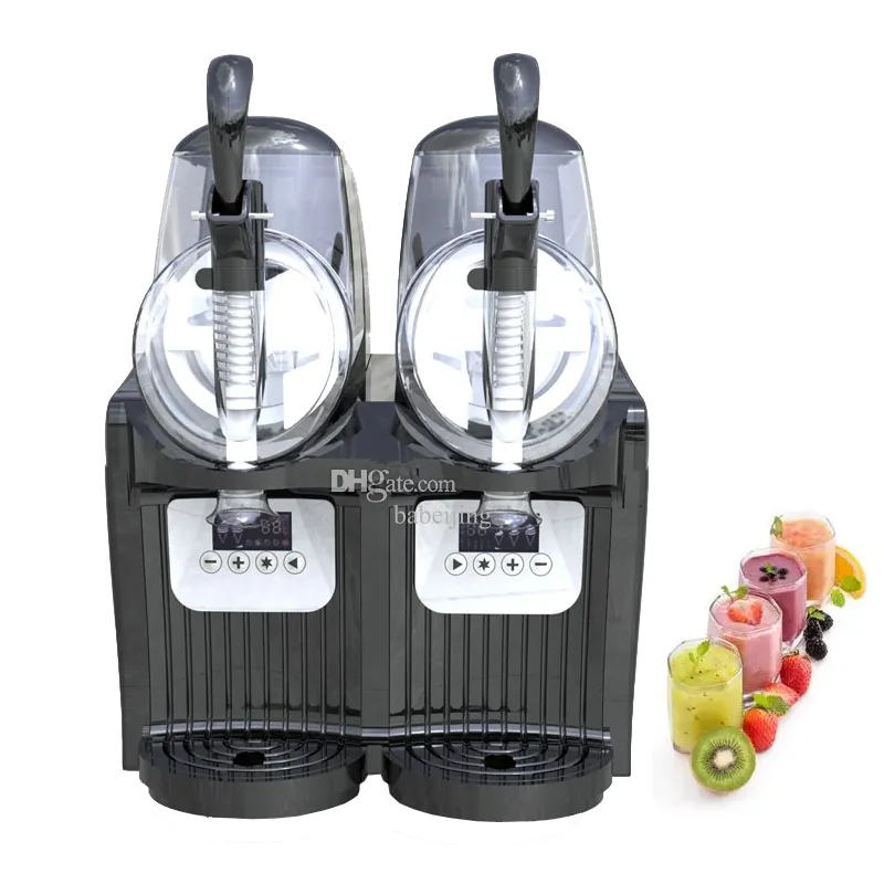 Commercial Slush Machine - 2 Tank Frozen Drink Maker, Mini Granita ...