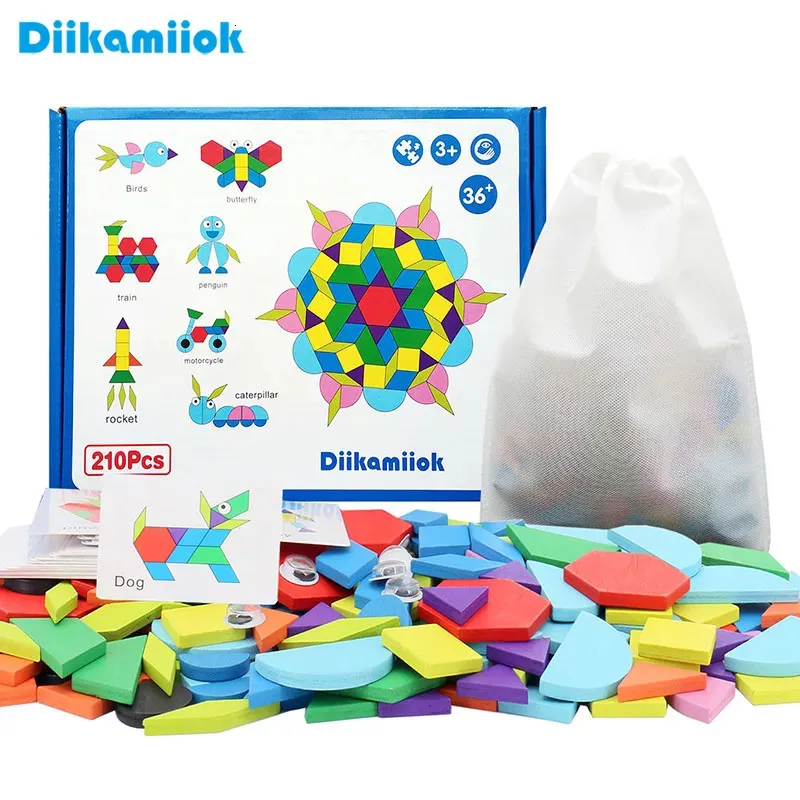 DHgate.com:Wooden 3D Geometric Shape Tangram Jigsaw Puzzle for Kids ...