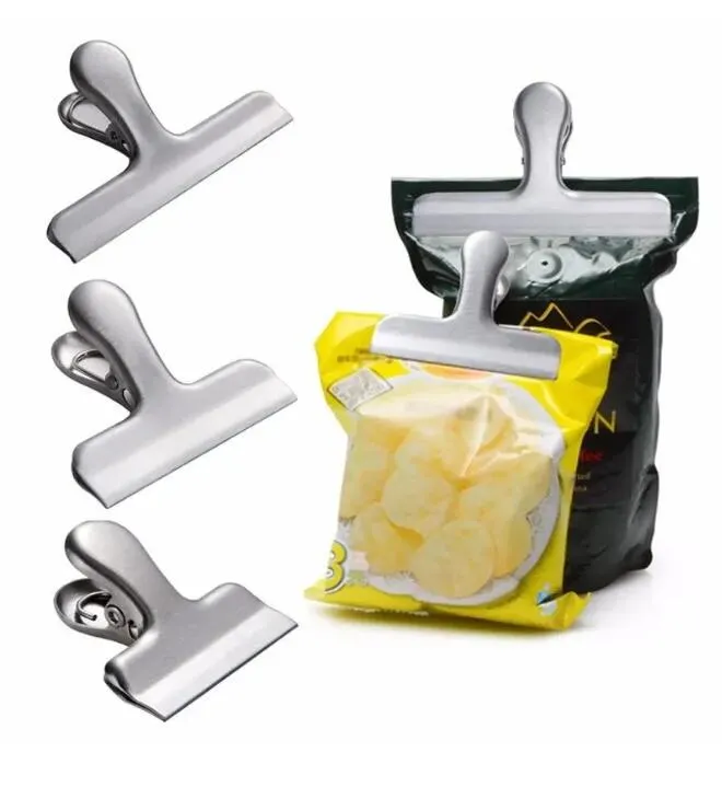 Chip Bag Sealer Stainless Steel Metal Clips: Durable Food Sealing Bags ...