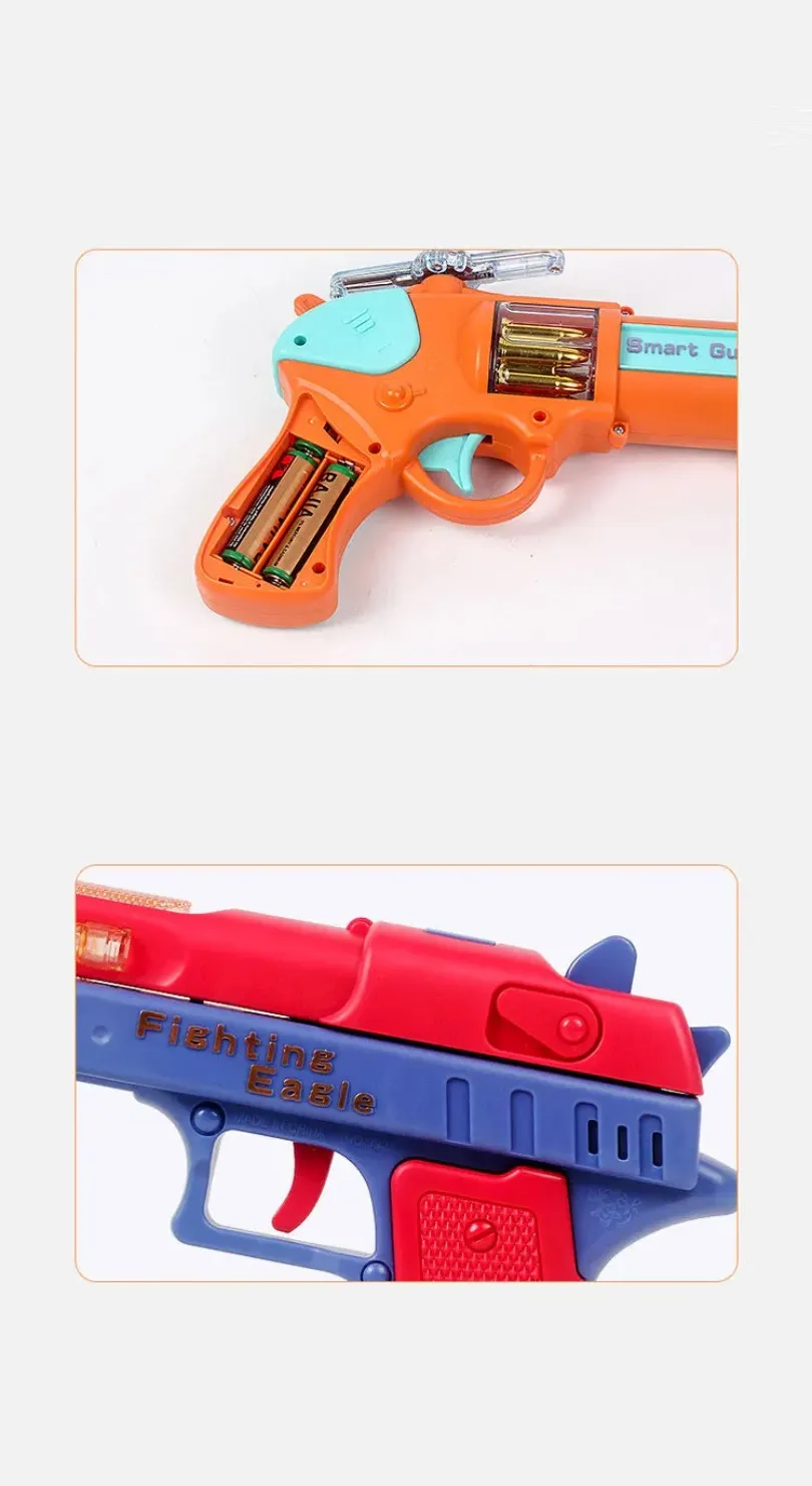 Children Toy Gun Projection Pistol Revolver Desert Eagle Smart Toy Gun ...