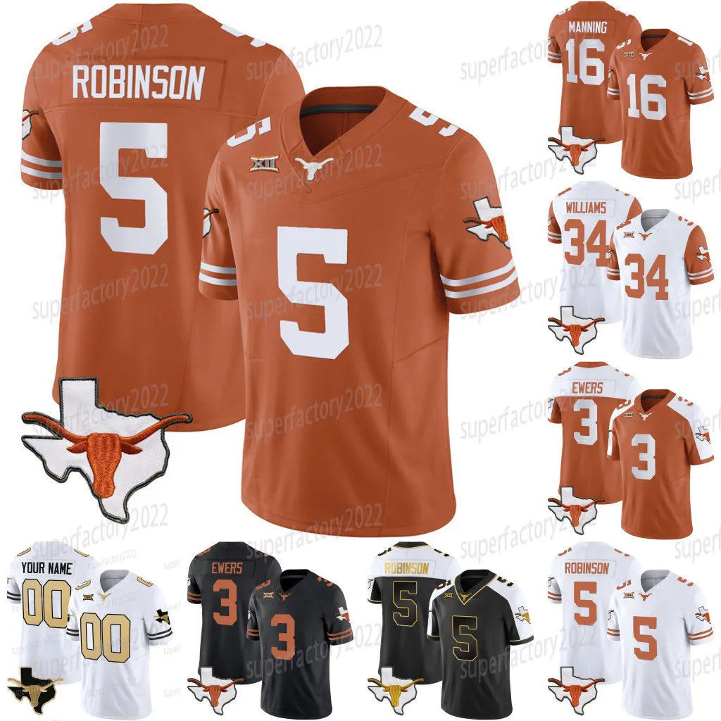 Personalized Texas Longhorns Orange Football Kit Featuring Bijan ...