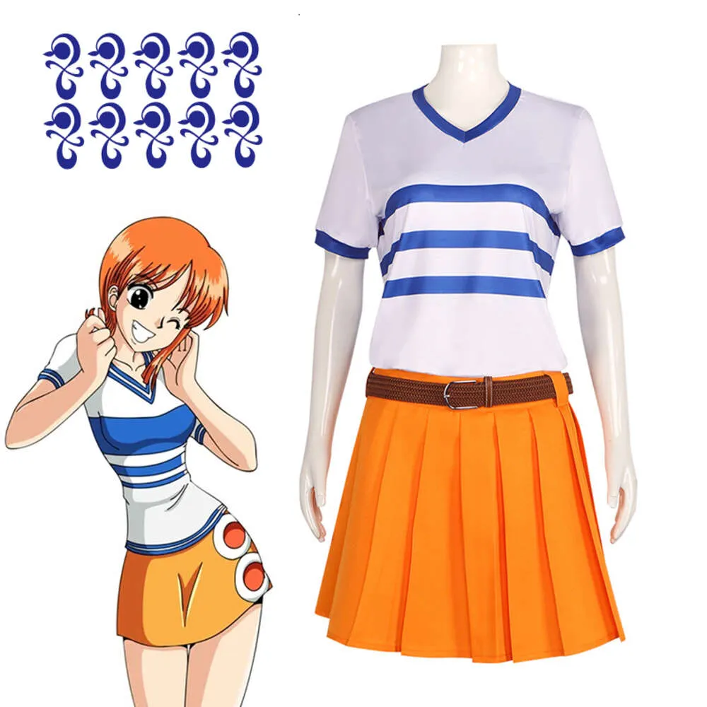 Waterproof Nami Cosplay Tattoo Sticker Set For Wig Sailor Outfit ...
