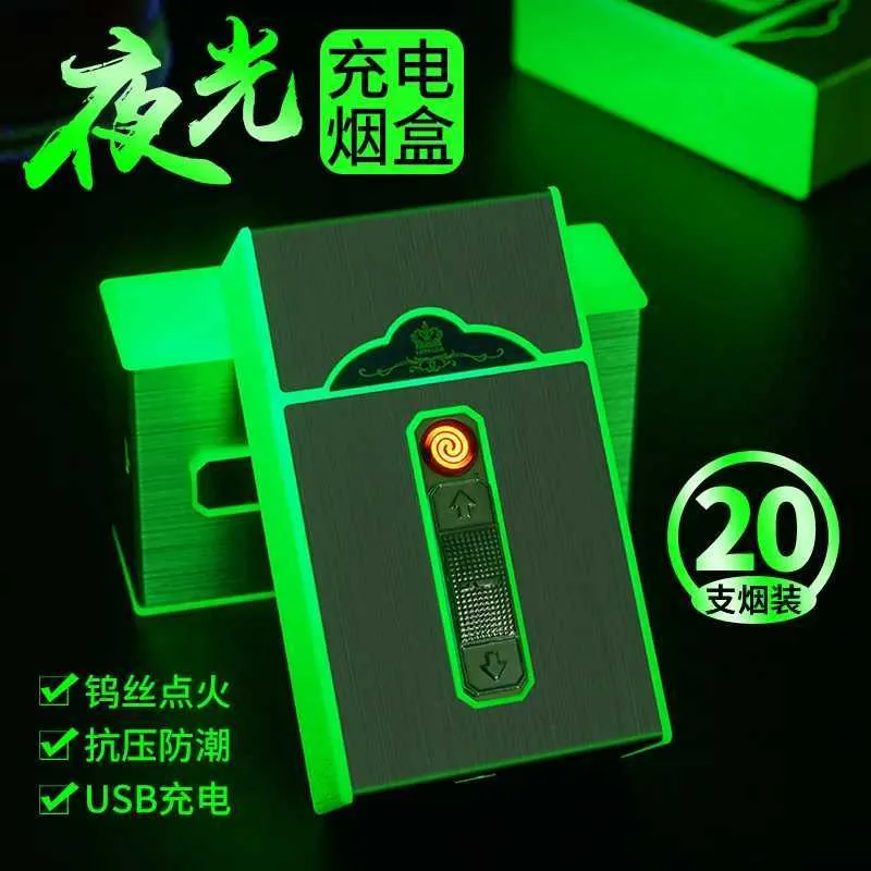 DHgate.com:Waterproof Mens Coarse Smoke Luminous Cigarette Case with ...