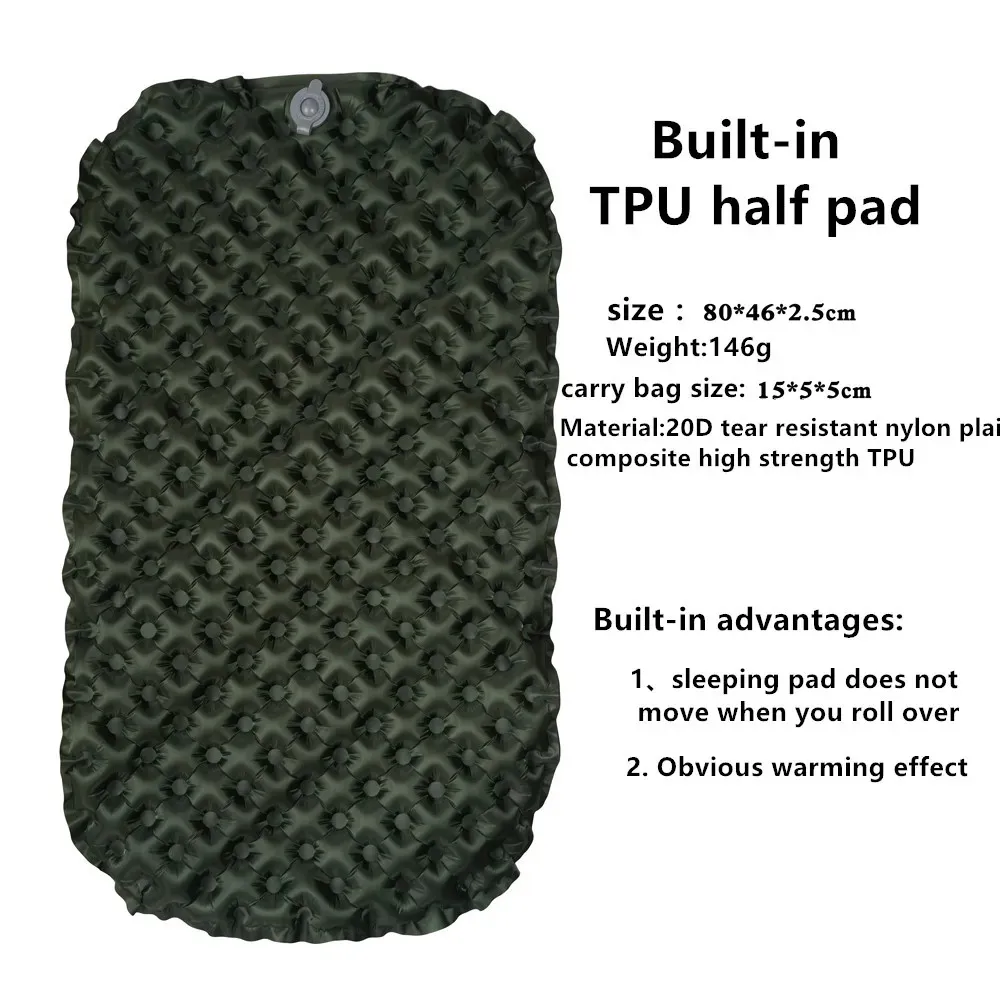 Thick Sleeping Pad Camping Ultra Lightweight TPU Single Person Sleeping ...