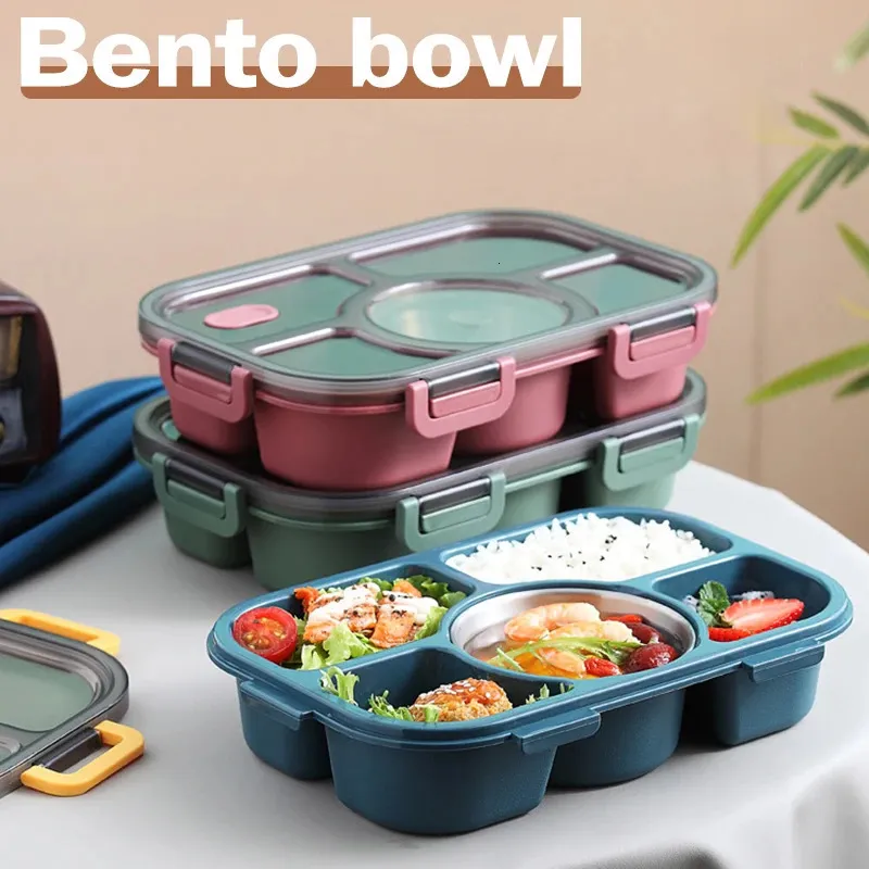 DHgate.com:Microwave Safe Bento Box with 5 Compartments, Portable ...