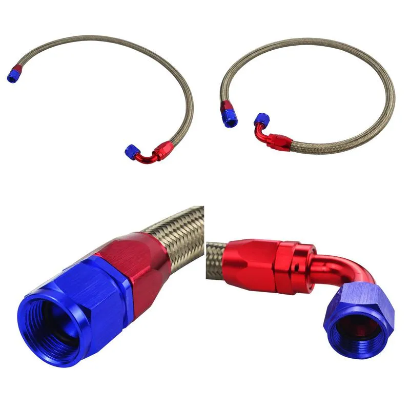 DHgate.com:Stainless Steel Braided Fuel Oil Line with AN Straight ...