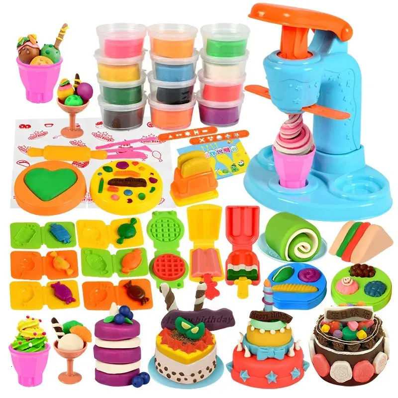 DHgate.com:Creative DIY Play Dough Set: Colorful Plasticine Ice Cream ...