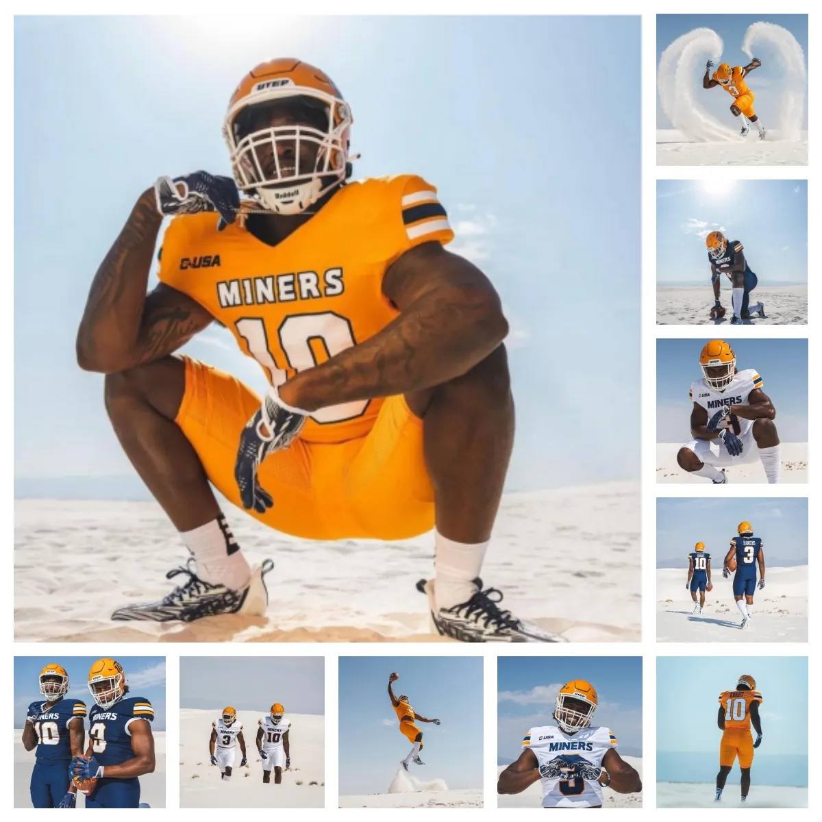 UTEP Miners American Football Tops Aluma Nkele #78, Tyler Williams #16 ...