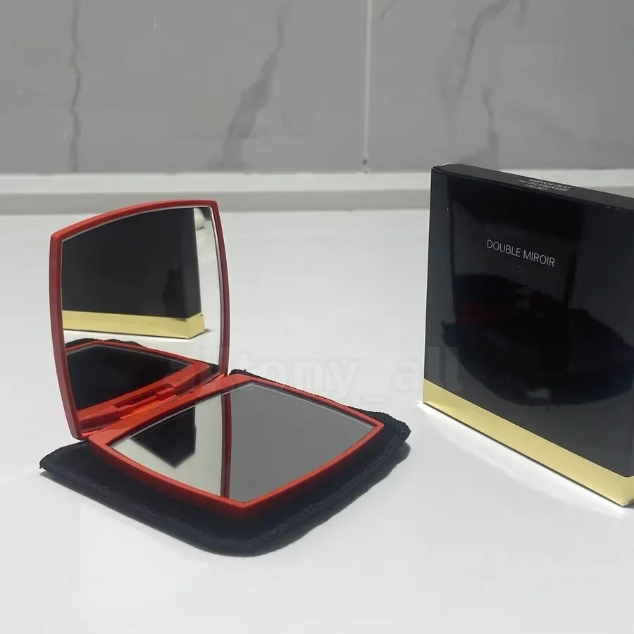 Luxury Compact Set Acrylic Folding Portable Cosmetic Mirror with Velvet ...