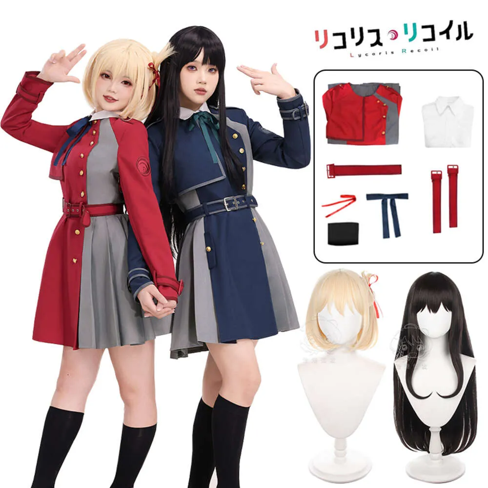 Anime Lycoris Retroil Chisato Inoue Takina Cosplay Vestuario Uniforme ...