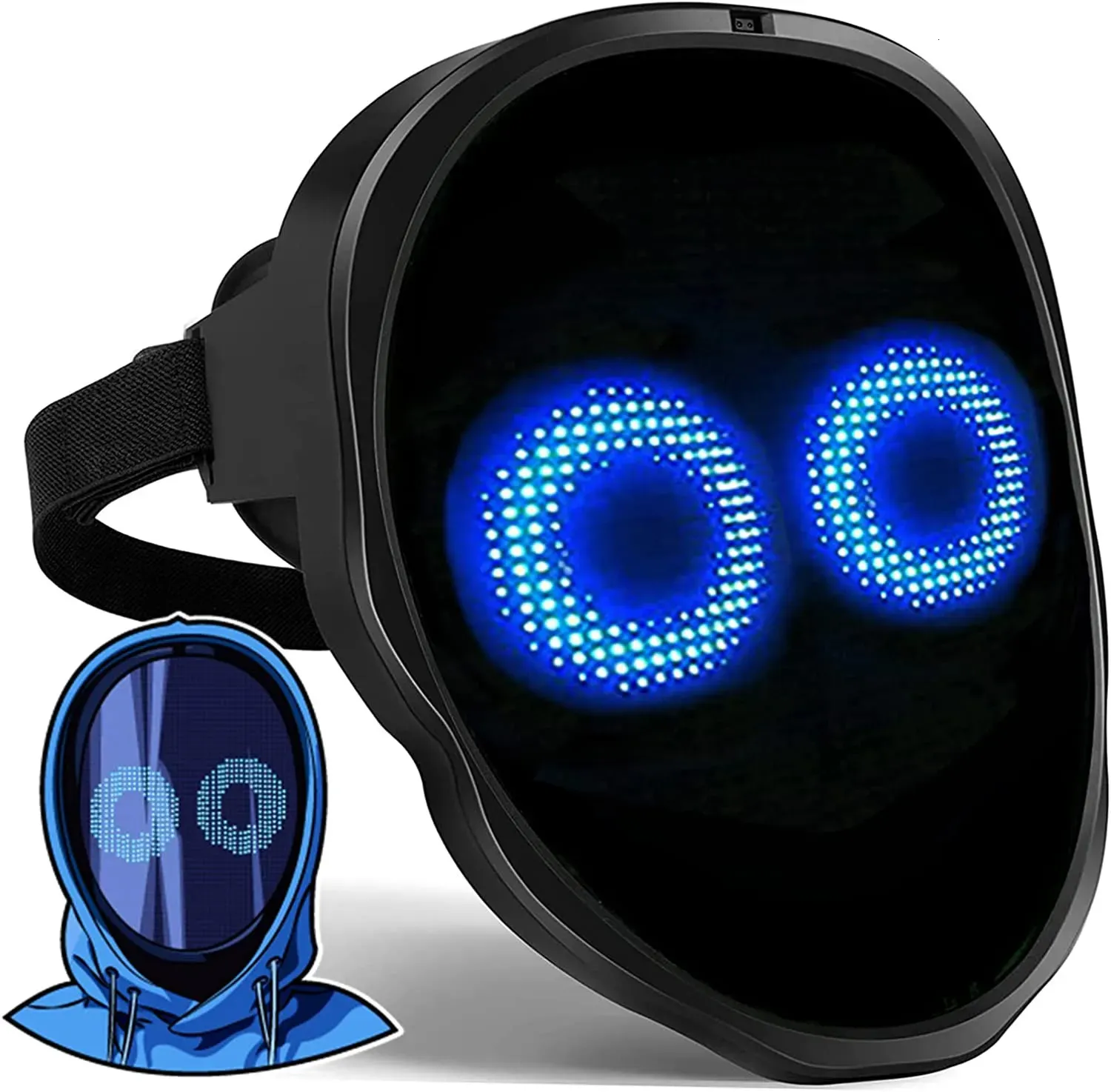 DHgate.com:Programmable LED Halloween Mask - Light Up Face ...