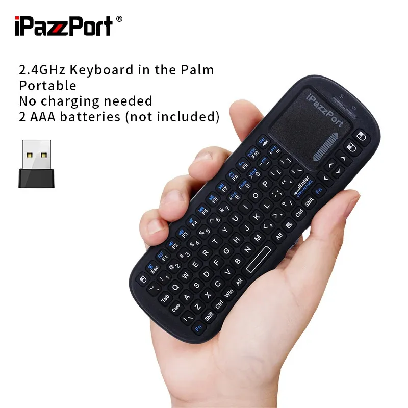 DHgate.com:iPazzPort 2.4G Mini Wireless Keyboard with Touchpad Mouse ...