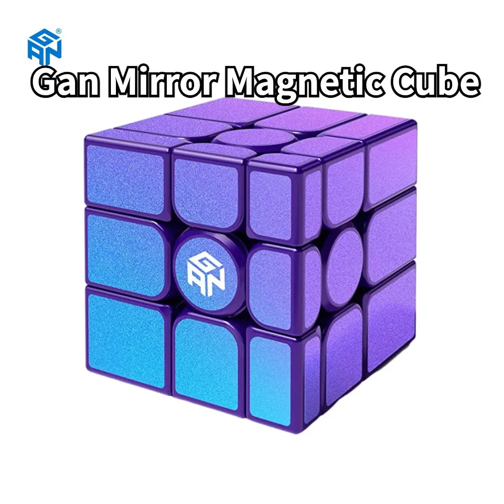GAN Mirror M Cube - Magnetic Speed Cube Puzzle, UV Coated 3x3x3 Mirror ...