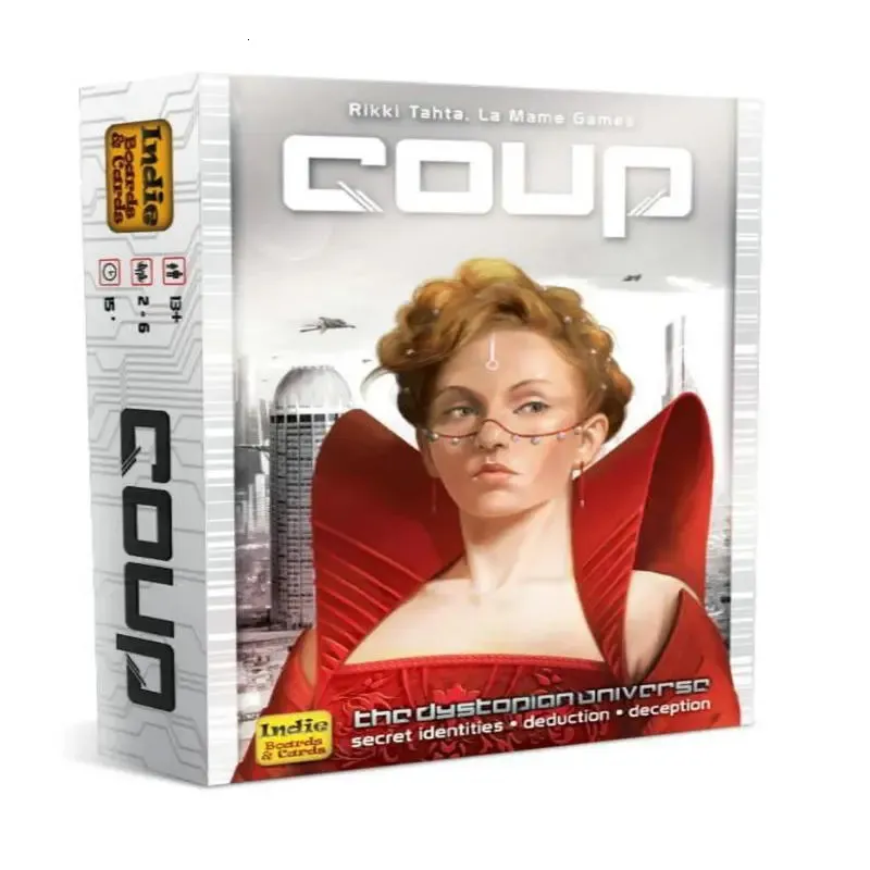 Coup Card Game: Social Deduction Fun for Family Game Night! Quick 15-Minute Gameplay, Ages 14 ...