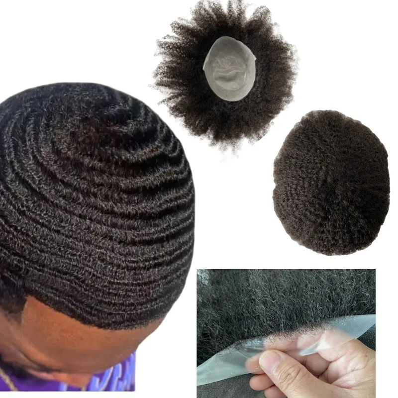 DHgate.com:Root 6mm Afro Wave Unit #1b Black Indian Virgin Human Hair ...