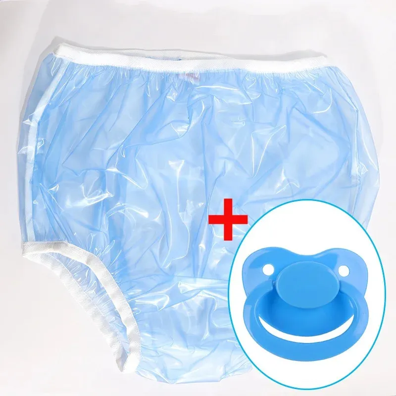 Blue PVC ABDL Reusable Diapers For Adults And Babies DDLG Adult ...