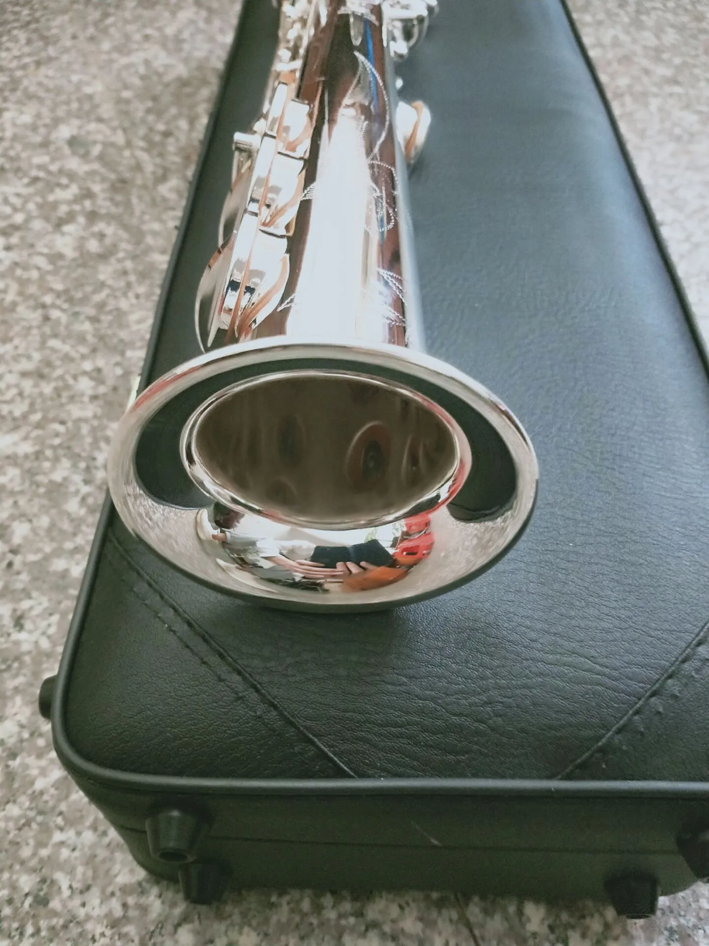 Professional Silver-Plated Soprano Saxophone - S-992 Straight Bb ...