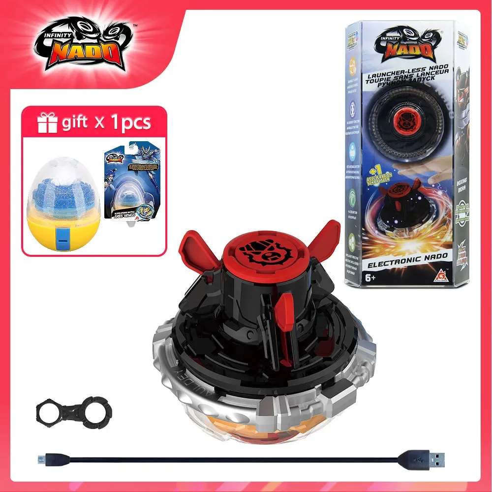 Electronic Spinning Top Set - AutoSpin Gyro with Metal Ring, Controller ...