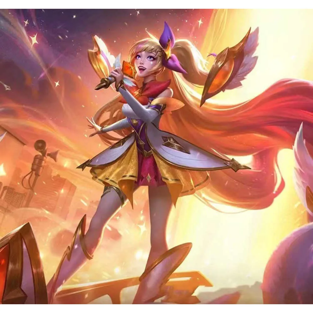 Seraphine Cosplay Costume Wig League Of Legends Star Guardian Sexy ...