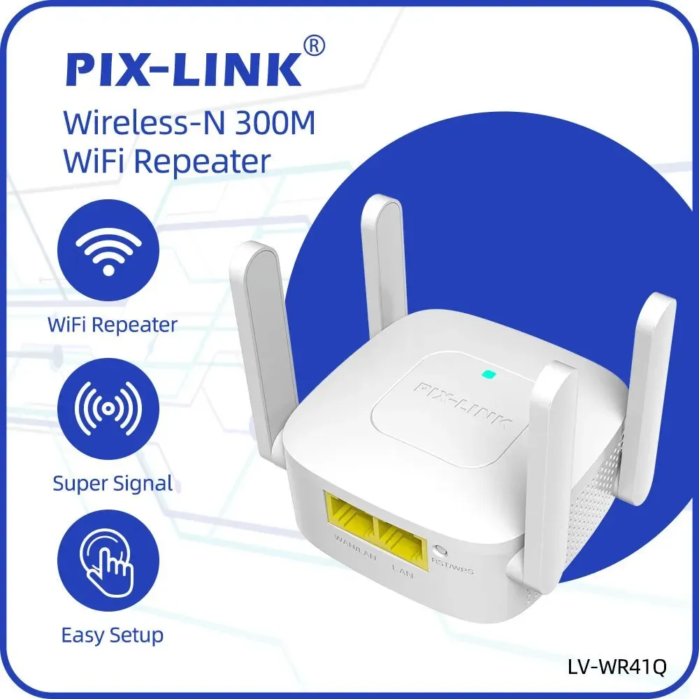 WR41Q 300Mbps Wi-Fi Range Extender, Signal Booster and Wireless ...