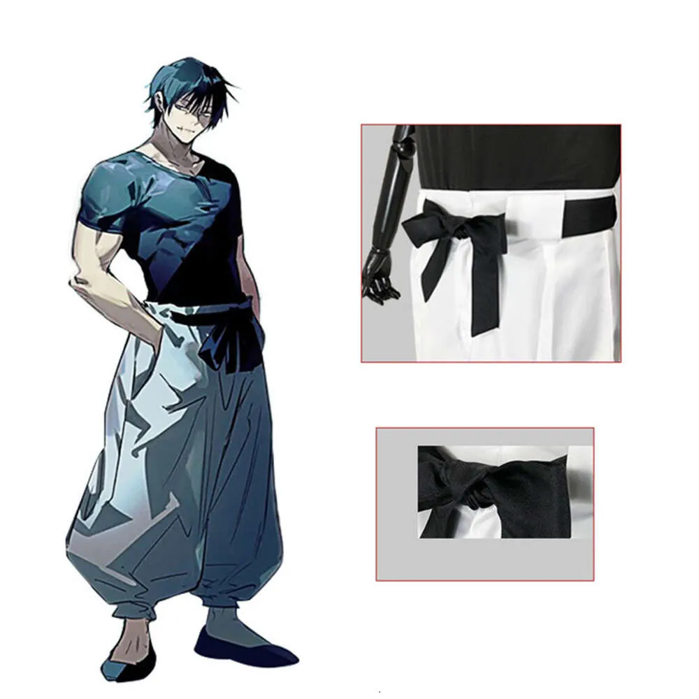 Jujutsu Kaisen Toji Anime Cosplay Wigs Unisex Fushiguro Pants And Wig ...