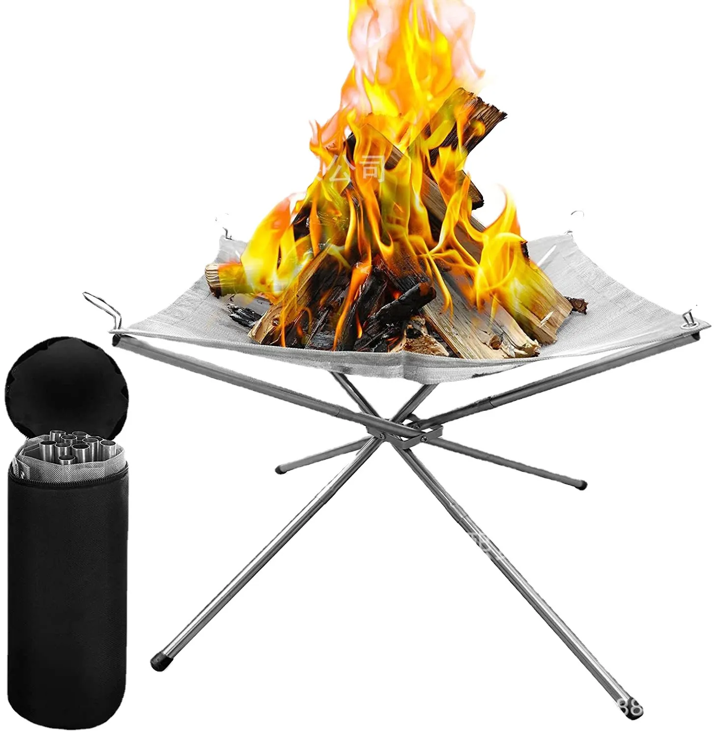 Wholesale Portable Folding Fire Pit Rack For Outdoor Camping And ...