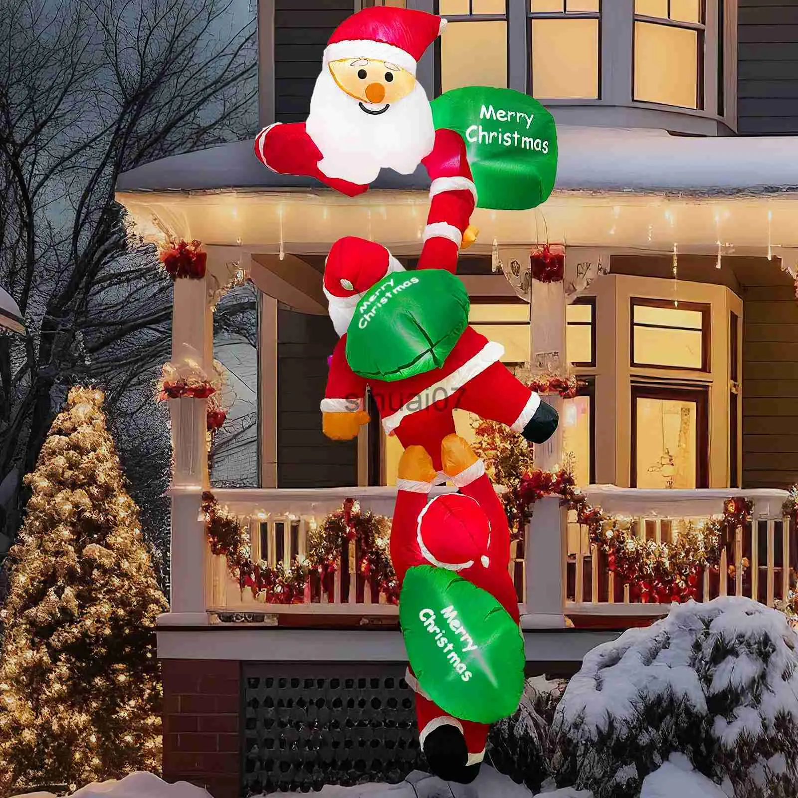 DHgate.com:8-Foot LED Inflatable Santa Pendant w/ Lights, Christmas ...
